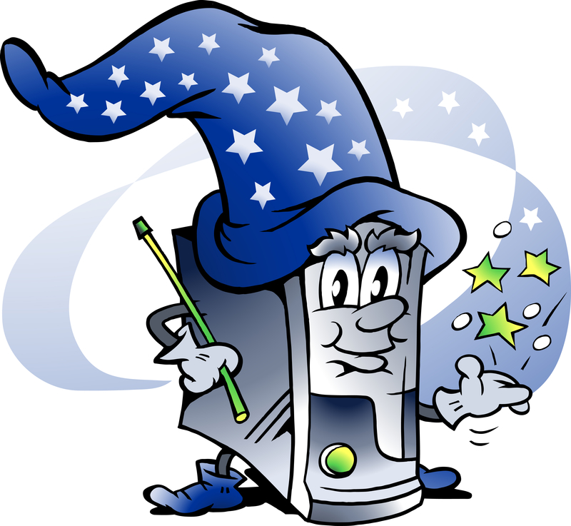 Computer Wizard Clip Art